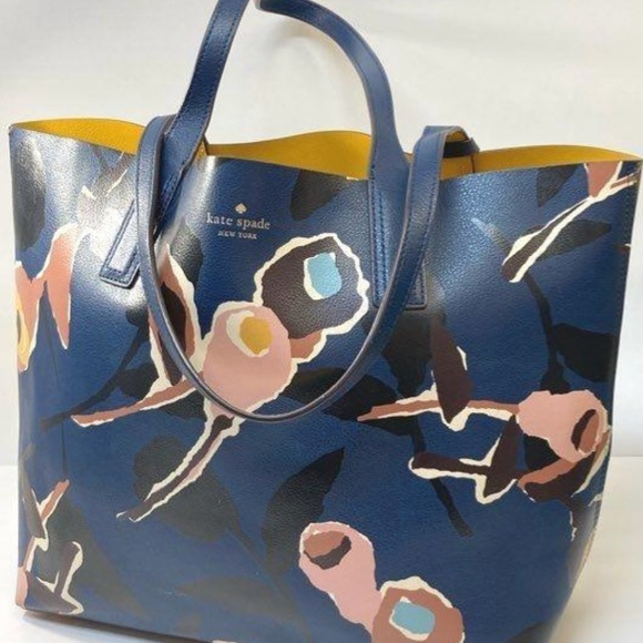kate spade | Bags | Kate Spade Ny Arch Paper Rose Reversible Tote ...